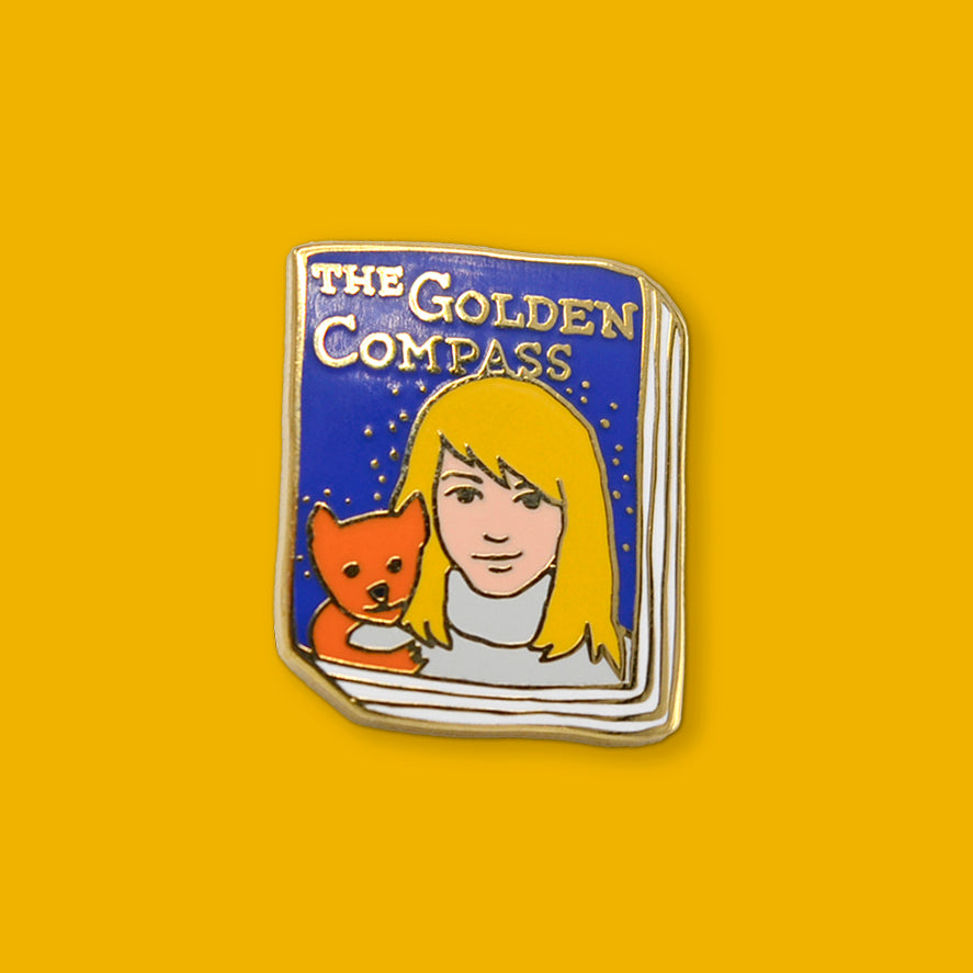 Book Pin: The Golden Compass – Ideal Bookshelf
