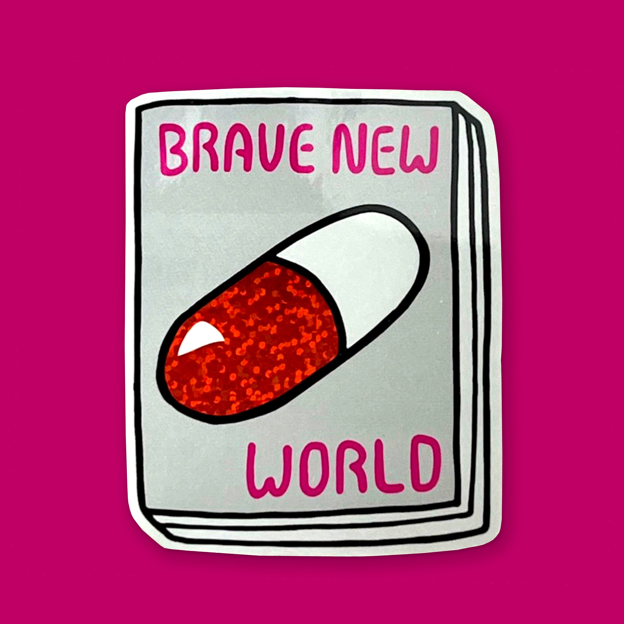 Book Sticker: Brave New World – Ideal Bookshelf