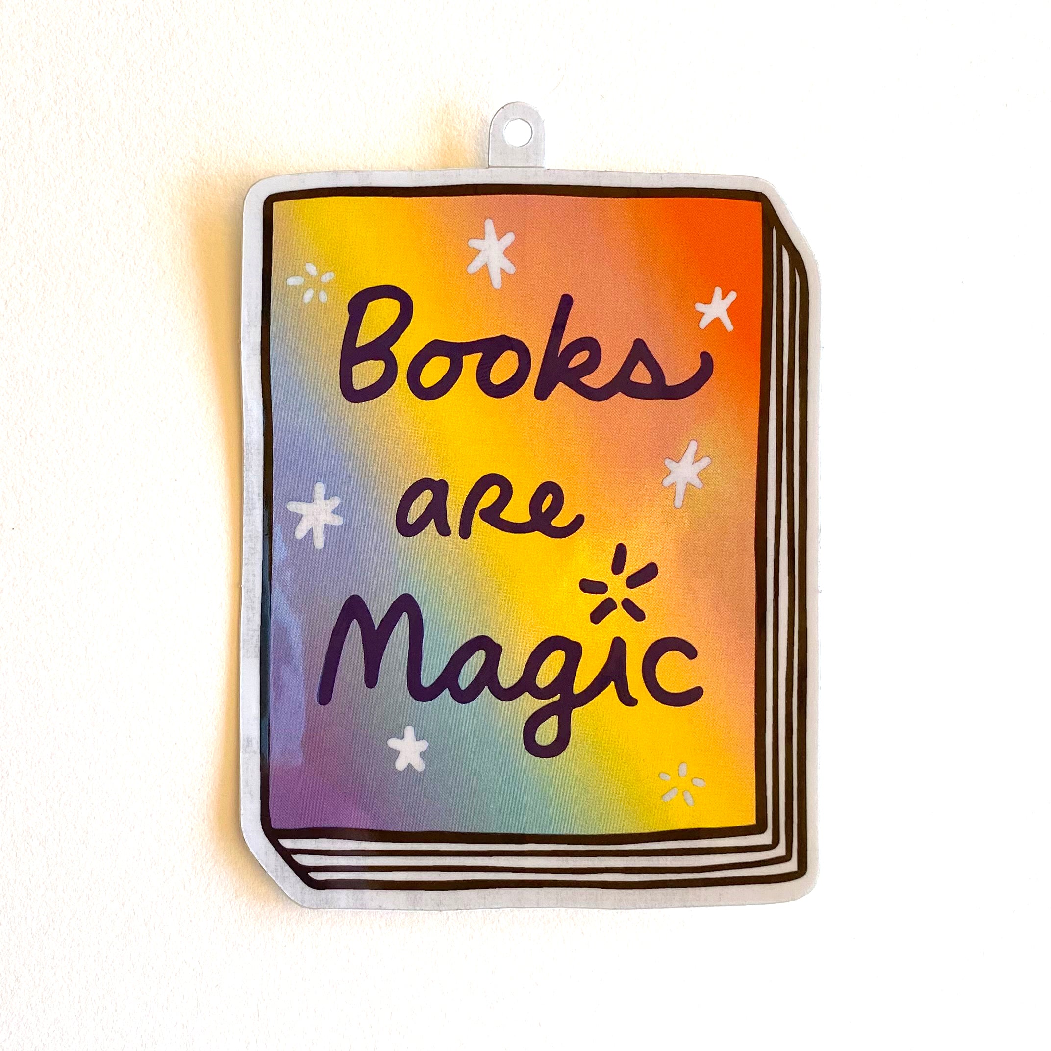 Book Sticker: Books are Magic (Rainbow) – Ideal Bookshelf