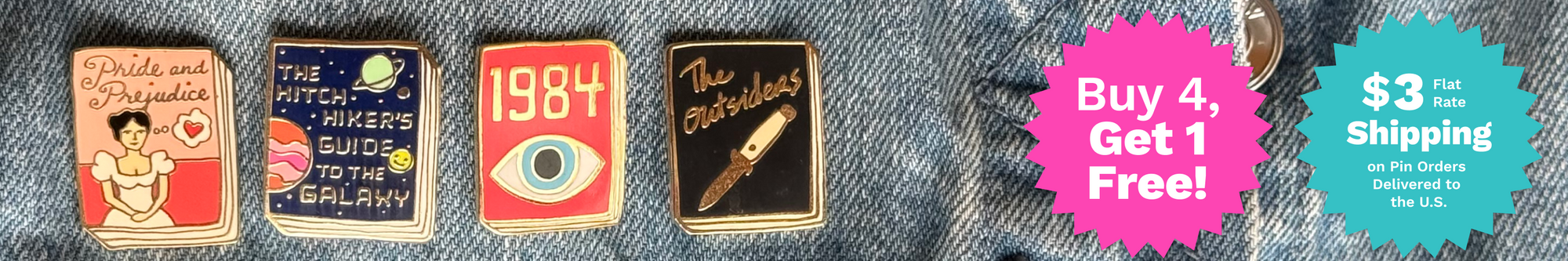 Book Pins & Charms – Ideal Bookshelf